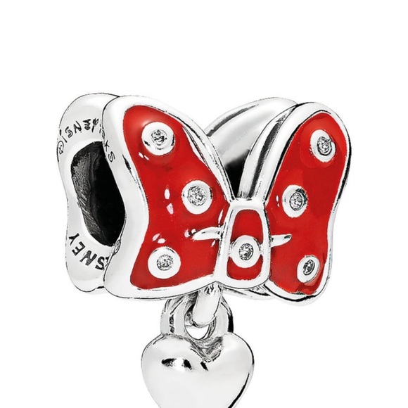 Pandora | Jewelry | Pandora Disney Minnie Mouse Bow Dangle Charm | Poshmark